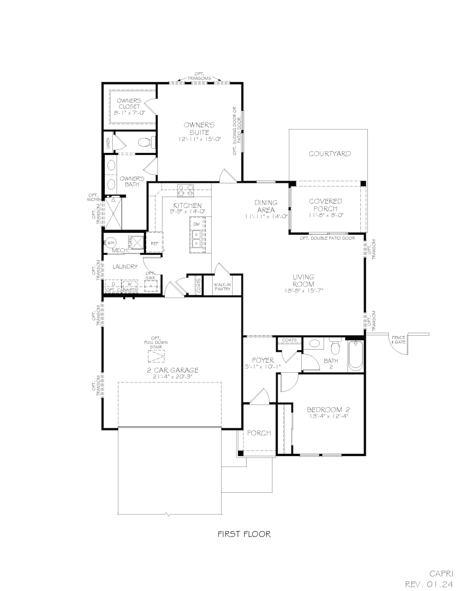 Capri Floor Plan | Epcon Communities