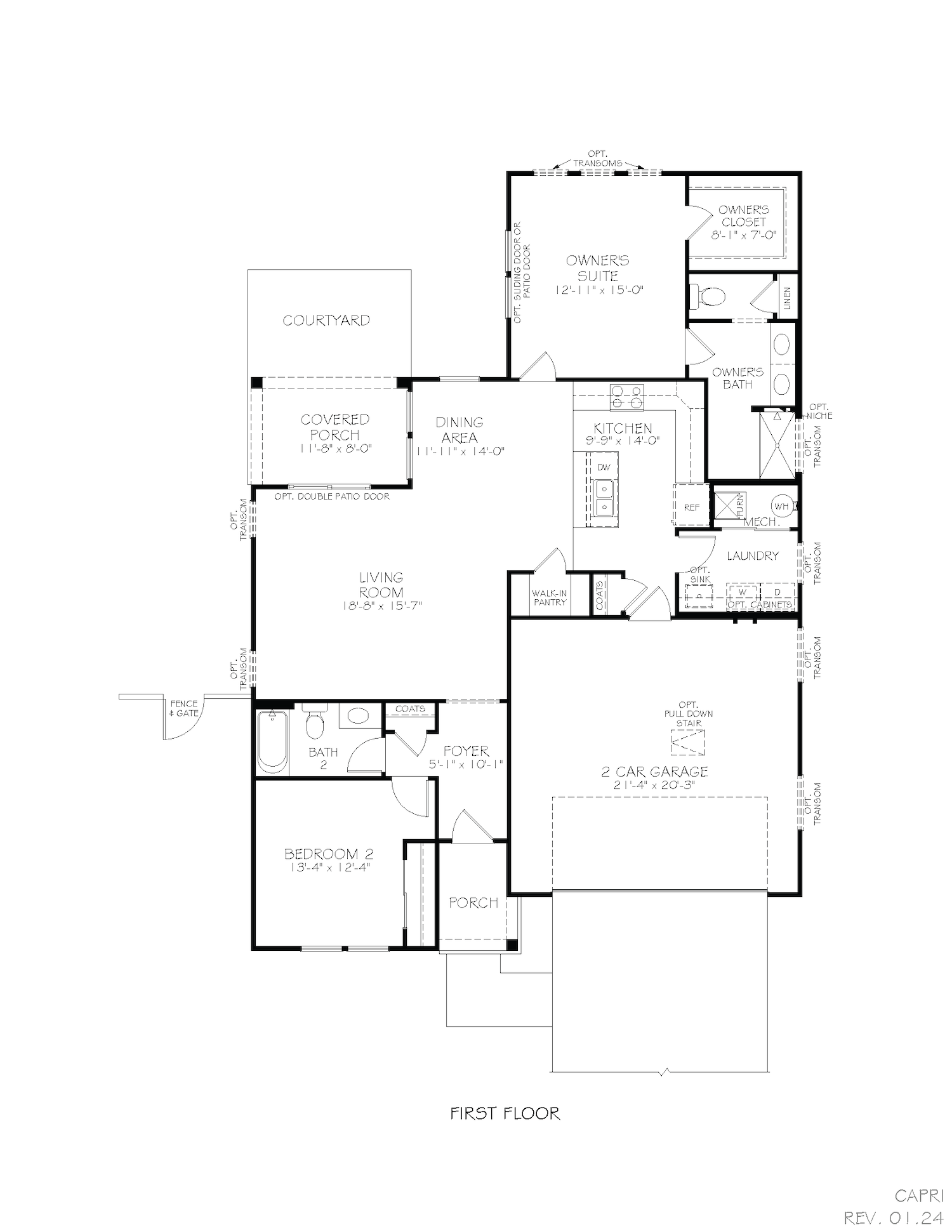 Capri Floor Plan | Epcon Communities