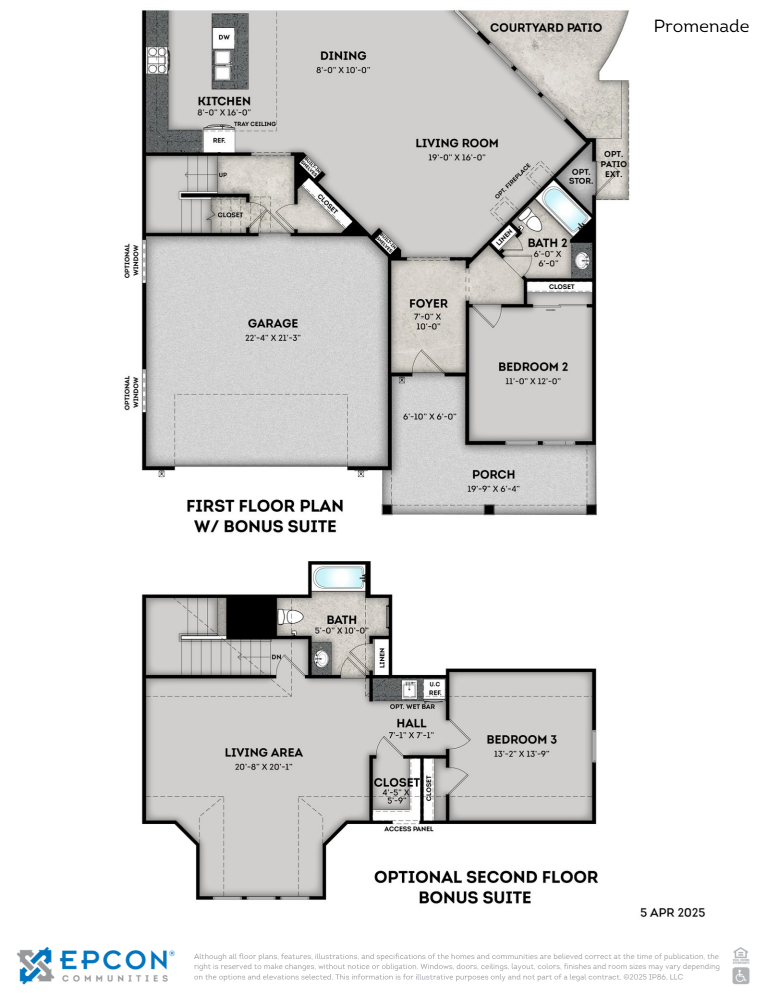 Promenade Floor Plan | Epcon Communities