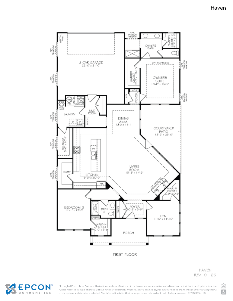 Haven Floor Plan | Epcon Communities