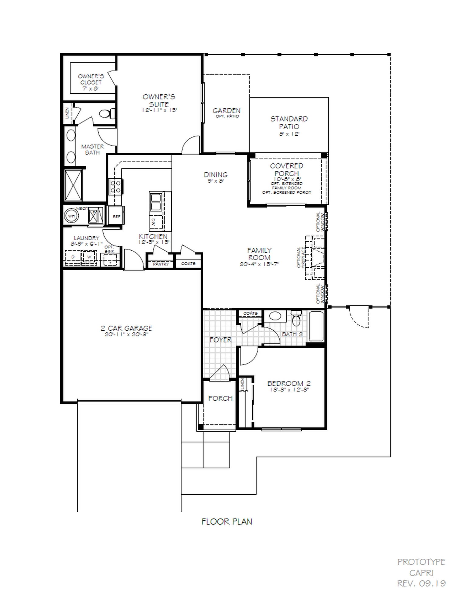 Capri Floor Plan | Epcon Communities